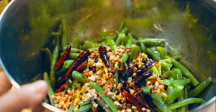 Sichuan String bean salad – CookingBomb