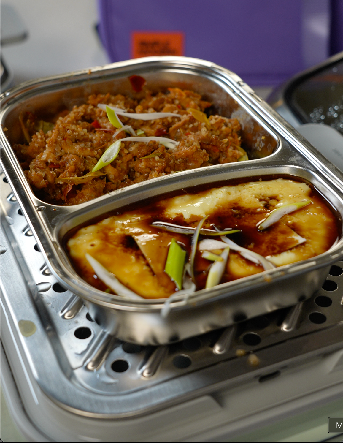 One pot Chinese steamed school lunch – CookingBomb