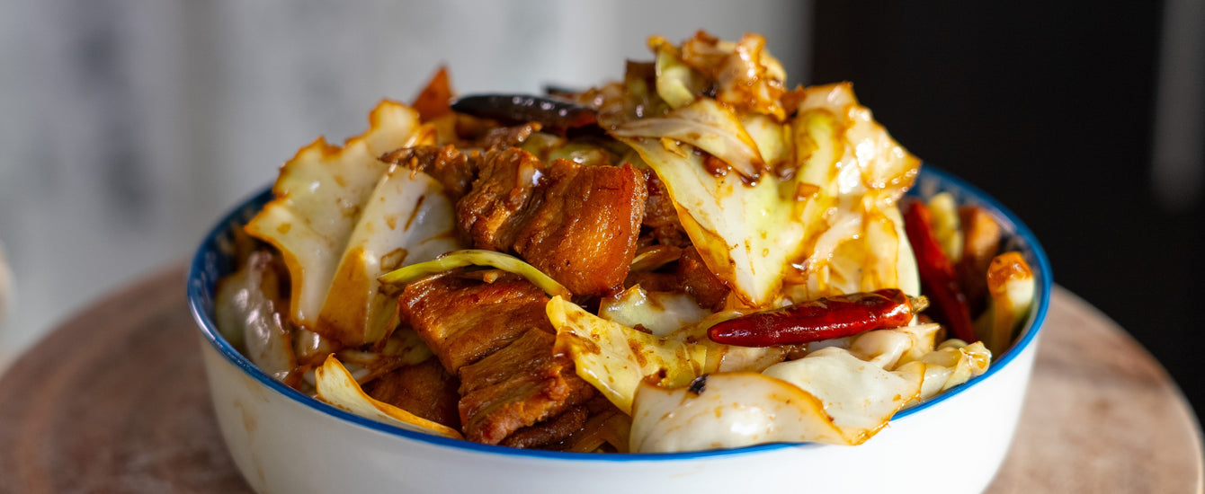 Hand pulled Chinese cabbage with Pork Belly – CookingBomb