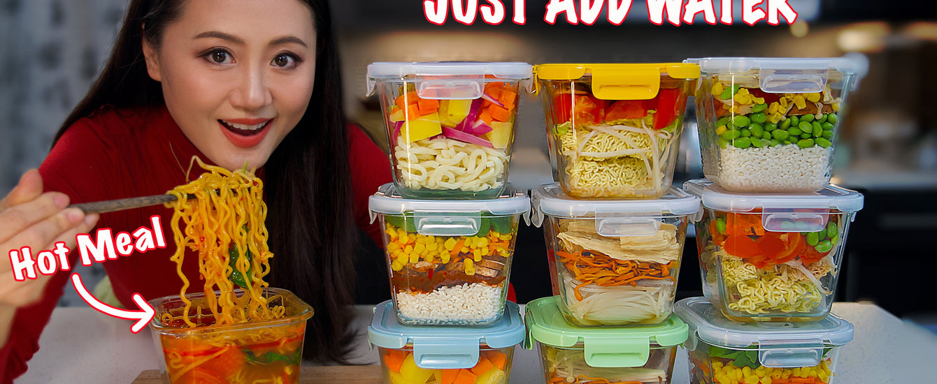 7 No-Stove Asian Jar Meals You Just Add water: Raw to HOT in the Micro ...